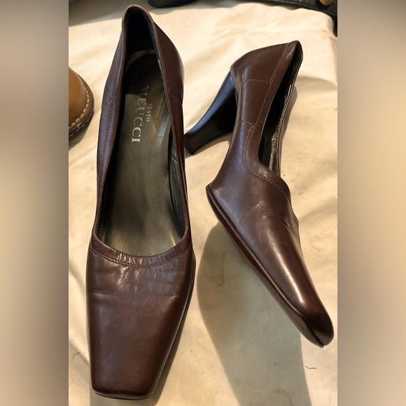 Sesto Meucci | Shoes | Sesto Meucci Women Pump Size 75m Brown Leather ...